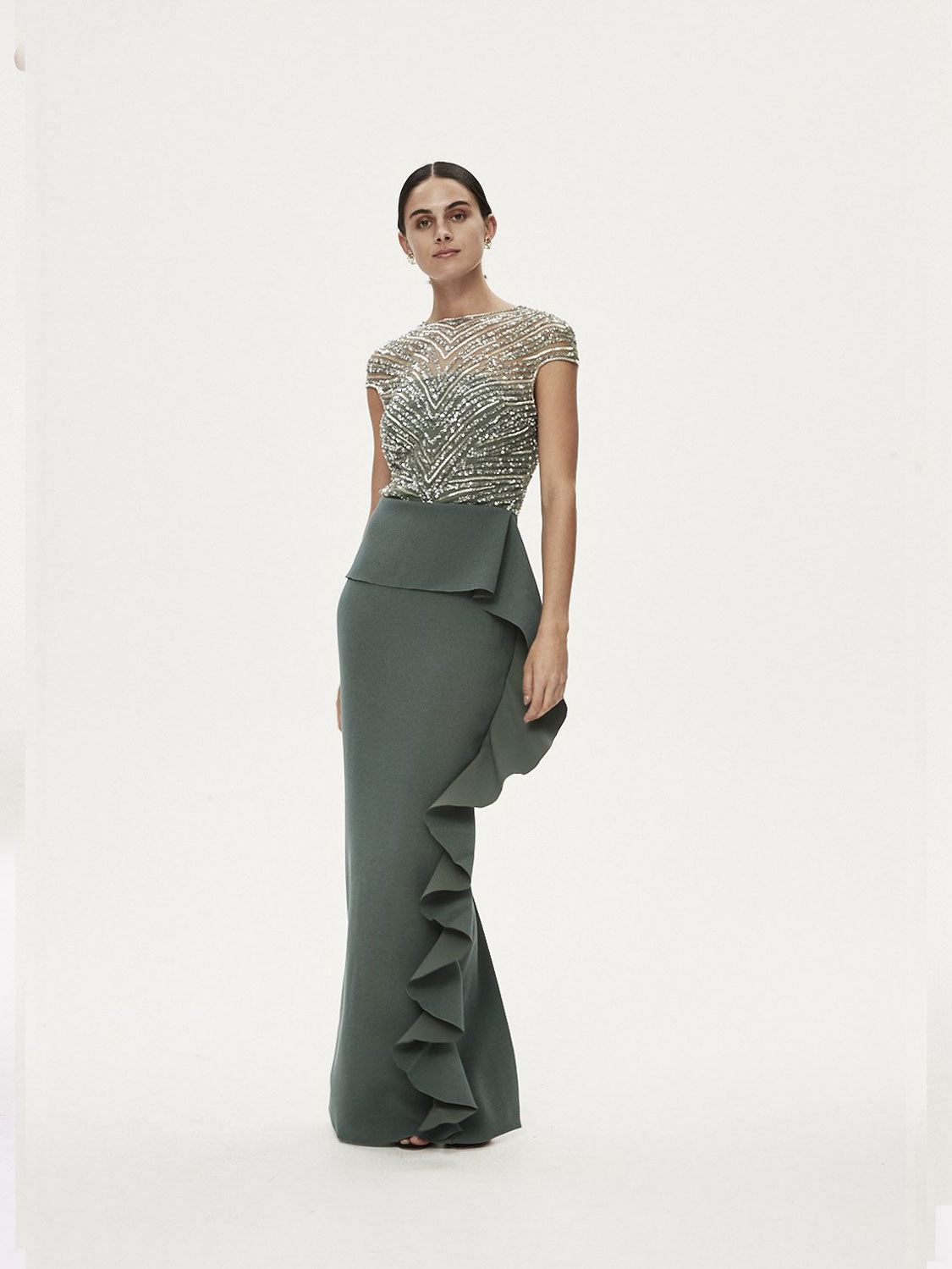 Gingette Gown in Fern | Shop Rachel Gilbert Online – Rachel Gilbert US